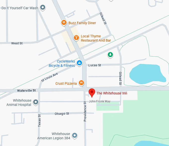 16. whitehouse inn map