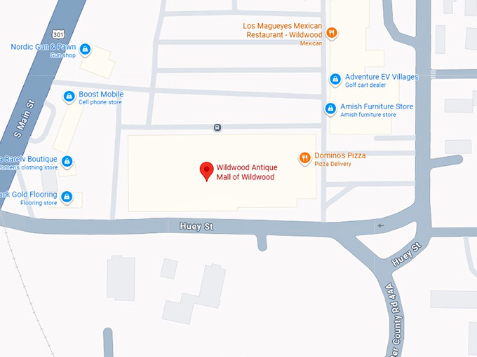 16. wildwood antique mall of wildwood map