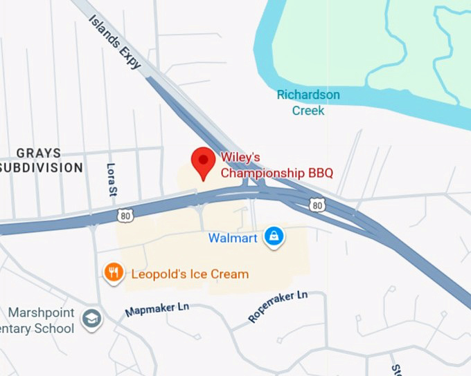 16. wiley's championship bbq map