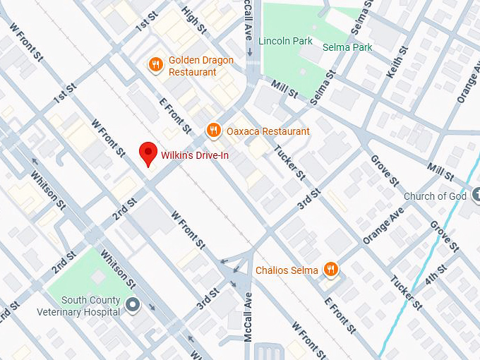 16. wilkin's drive in map