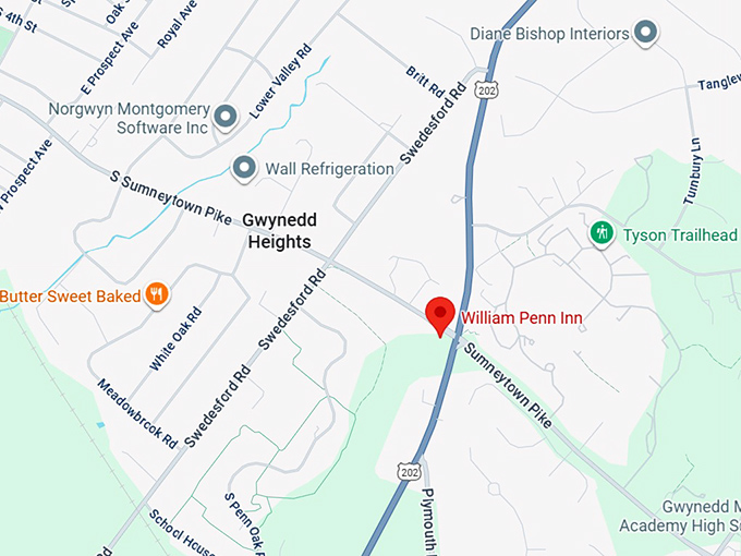 16. william penn inn map