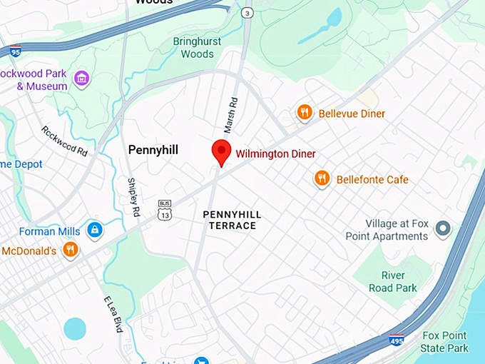 16. wilmington diner map