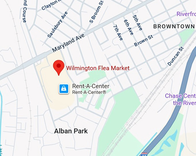 16. wilmington flea market map