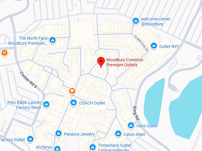16. woodbury common premium outlets map
