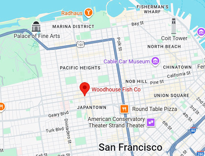 16. woodhouse fish co. map