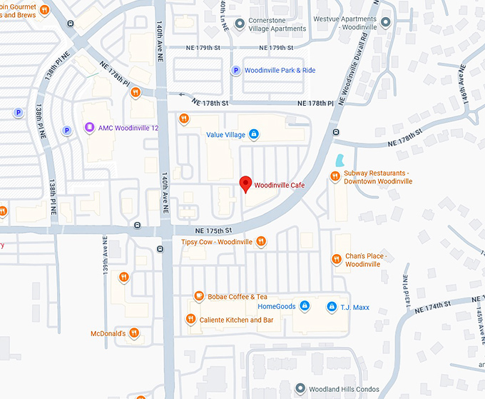 16. woodinville cafe map