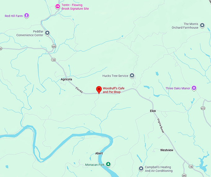 16. woodruff's cafe and pie shop map