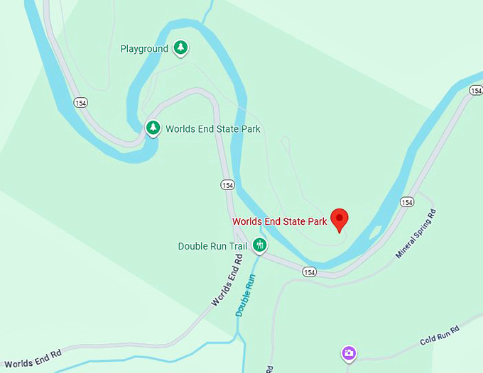 16. worlds end state park map