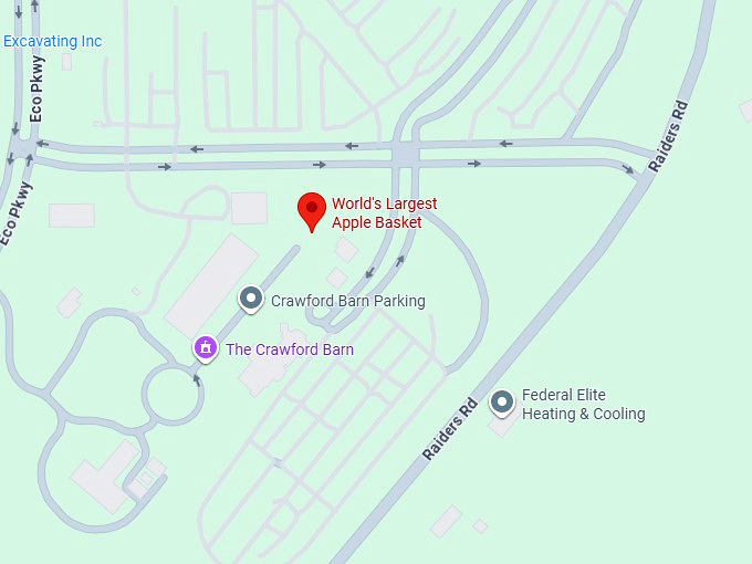 16. world's largest apple basket map