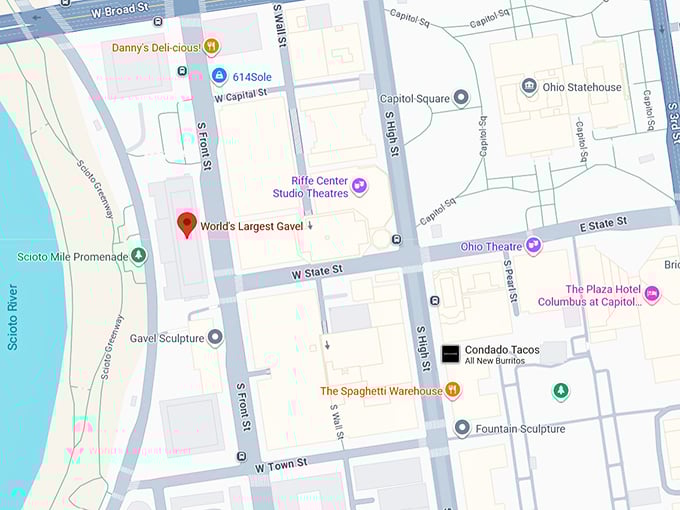 16. world&rsquo;s largest gavel map