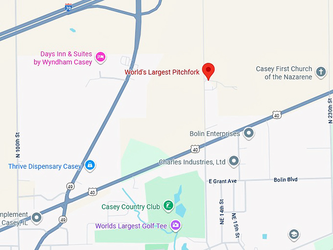 16. world's largest pitchfork map