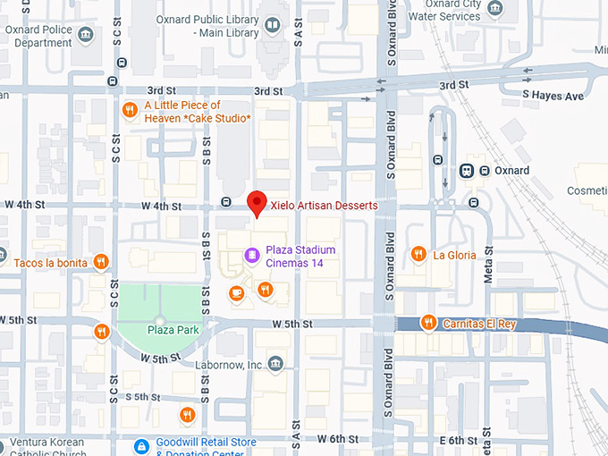 xielo artisan desserts map