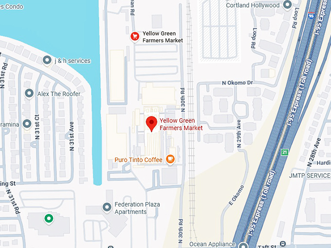 16. yellow green farmers market map