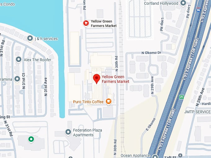 16. yellow green farmers market map