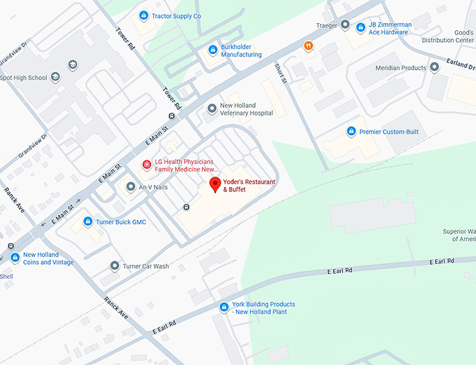 16. yoder's restaurant & buffet map