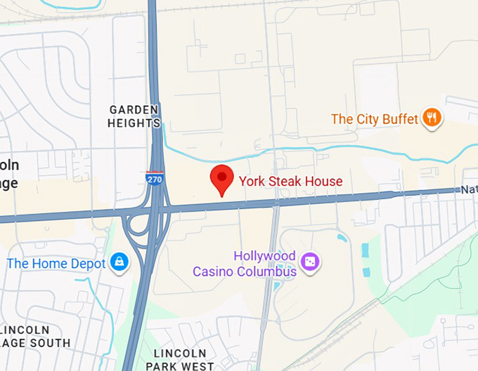 16. york steak house map