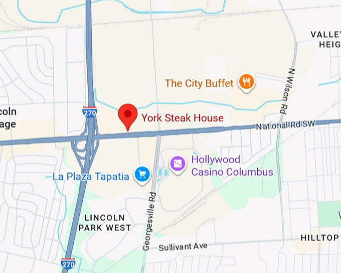 york steak house map