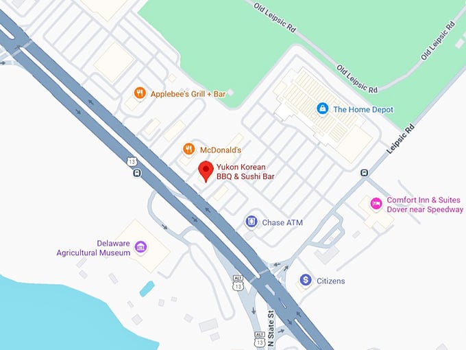 16. yukon korean bbq & sushi bar map