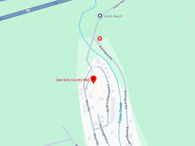 16. zane grey country bbq map