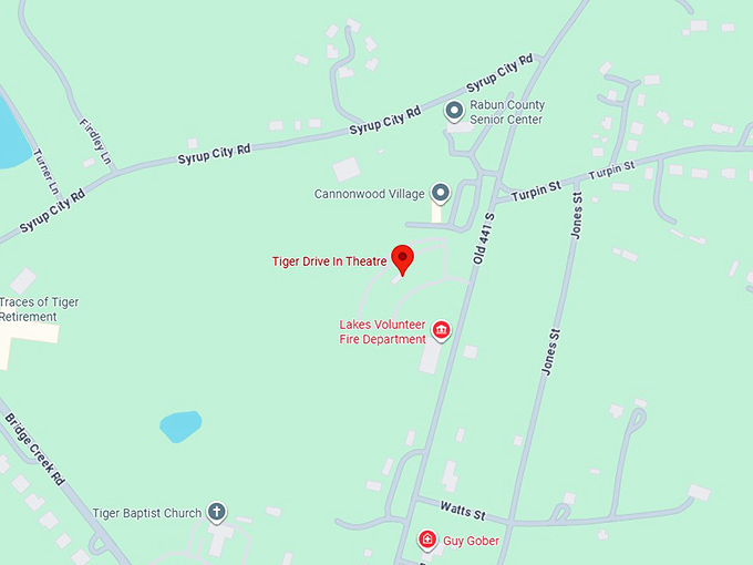 166. tiger drive in theatre map