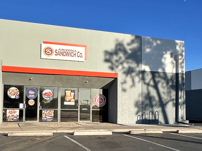 Clean lines and a no-nonsense approach define this Tempe spot where sandwiches are the main attraction, not the décor.