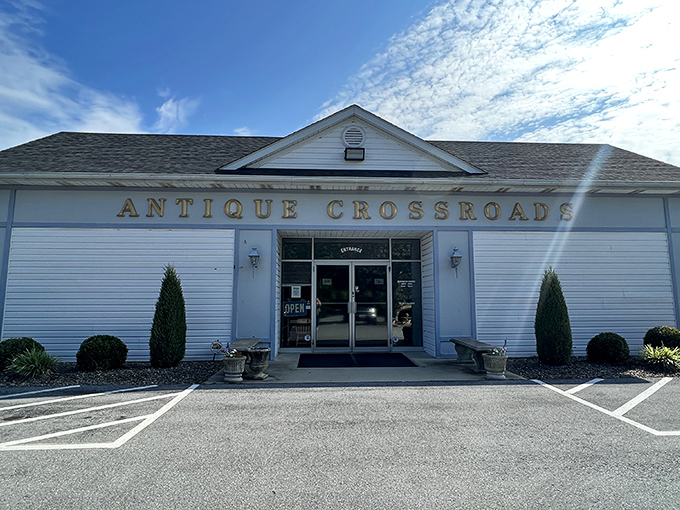 That pristine white facade promises treasures within - like a jewelry box waiting to be opened. 