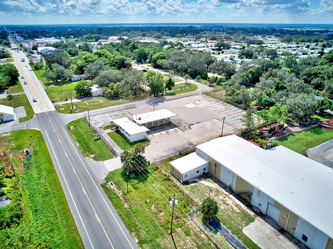 Aerial view of Avon Park shows what retirement dreams are made of &ndash; peaceful streets, green spaces, and not a snow shovel in sight!