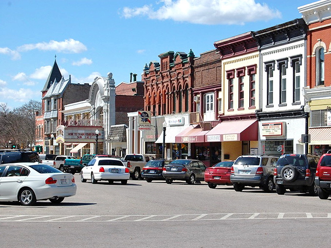 Baraboo's historic downtown looks like it was plucked straight from a Norman Rockwell painting, complete with charming storefronts and small-town bustle.