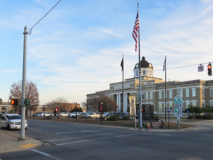 Bastrop's historic courthouse stands proud, a testament to small-town charm and affordable living that won't break your retirement piggy bank.