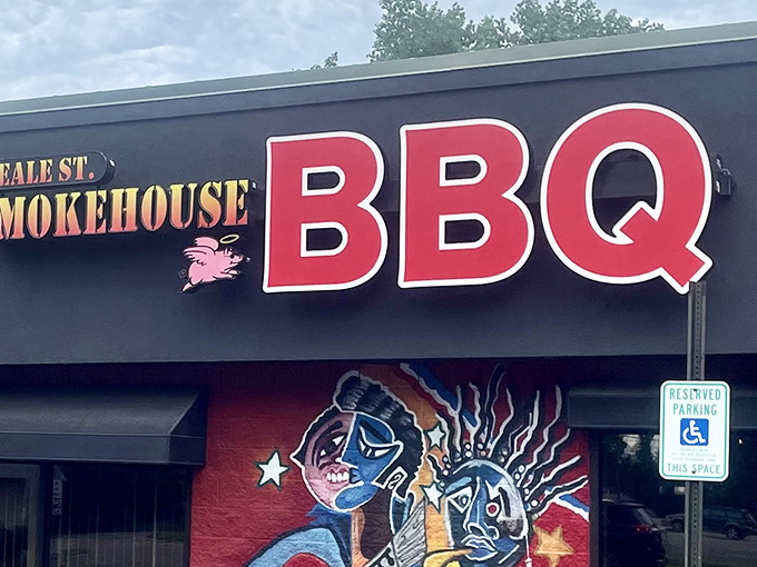 The bold red BBQ sign at Beale Street Smokehouse practically screams "Get in here!" &ndash; a siren call for smoked meat lovers everywhere.