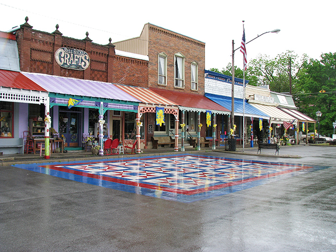 Bell Buckle's main street looks like Mayberry decided to dress up for Sunday dinner.