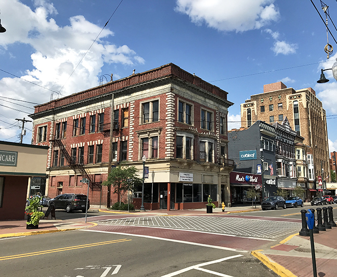 Downtown Bradford's historic brick buildings stand like sentinels of a more prosperous past. These architectural time capsules now house affordable apartments that won't break your $1,200 budget!
