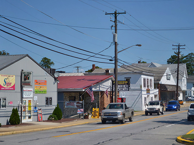 Main Street Bridgeville: Where small-town America still thrives with mom-and-pop shops and that classic "everybody knows your name" vibe.