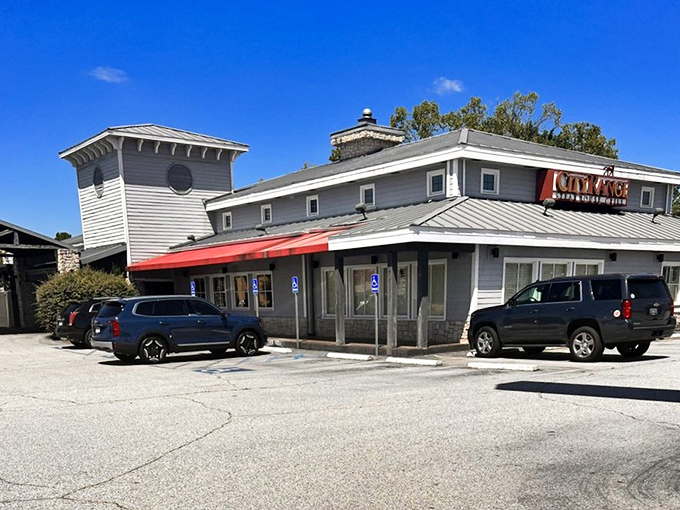 The unassuming exterior of CityRange Steakhouse Grill hides a carnivore's paradise within. Like finding a diamond in the suburban rough!