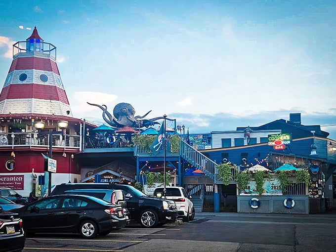 Cooper's Seafood House looks like a pirate ship sailed into downtown Scranton and decided to stay for dinner.