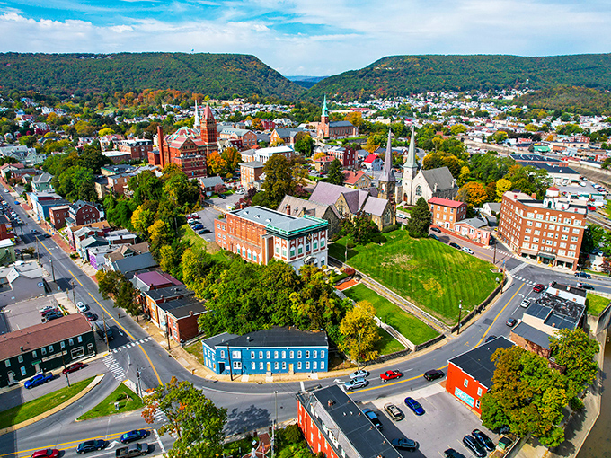 Cumberland's historic downtown nestled between mountains looks like a Norman Rockwell painting come to life &ndash; affordable charm at its finest!