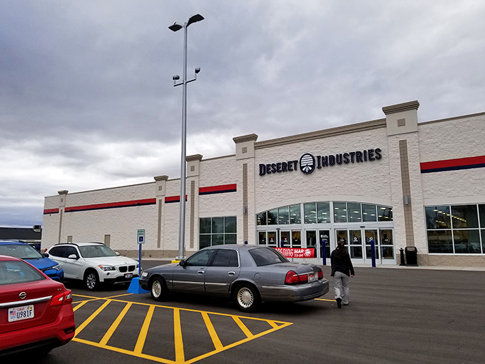 This modern fortress of finds beckons treasure hunters with promises of endless discoveries inside.