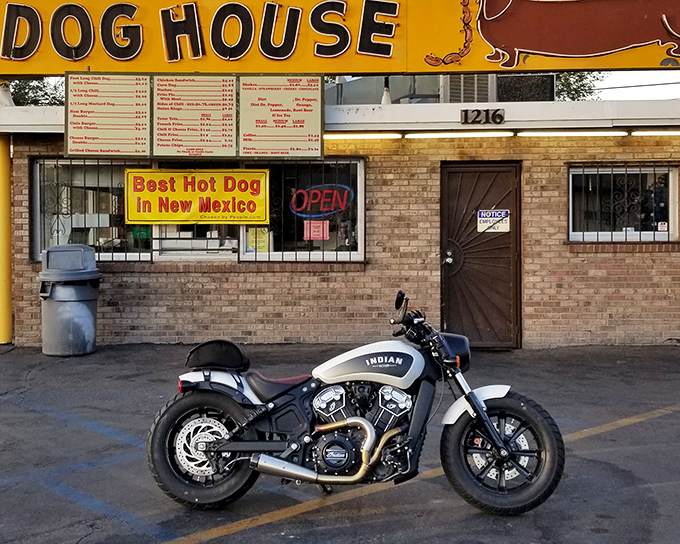 When even the motorcycles stop for hot dogs, you know you've found something special on Central Avenue.