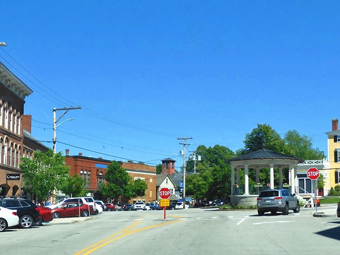 Classic New England charm meets your wallet's best friend in downtown Exeter's timeless streetscape.