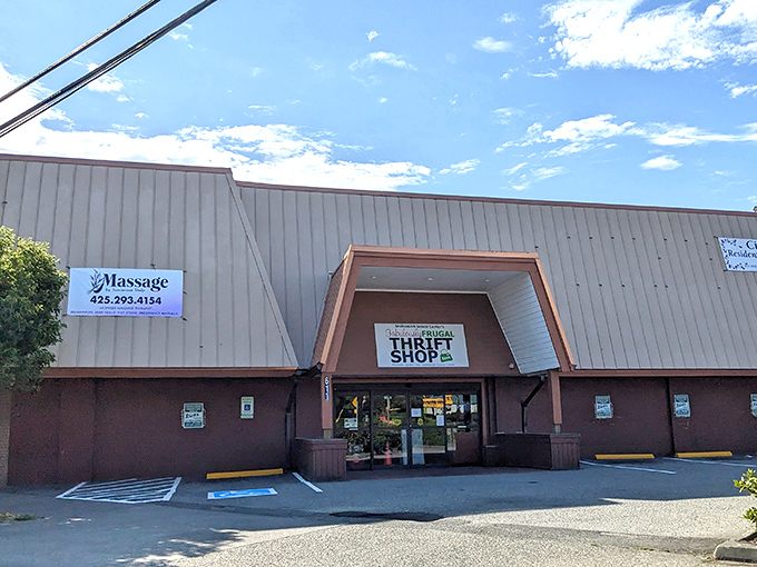 The unassuming exterior of Fabulously Frugal hides a wonderland of treasures waiting to be discovered inside.