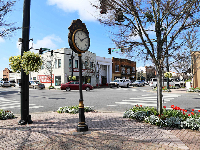 Time moves slower here, where even the town clock seems to take a leisurely approach to marking the hours.