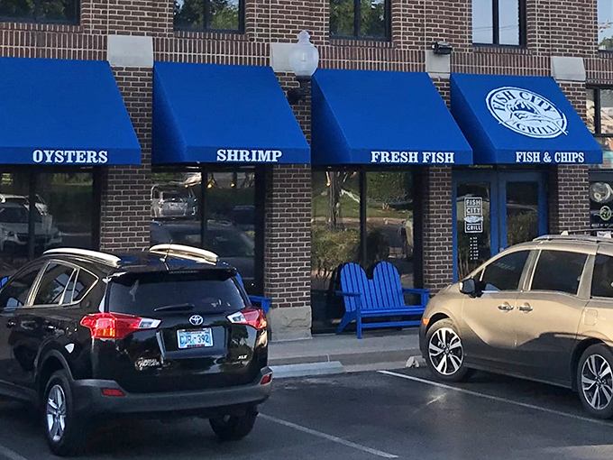 Those bright blue awnings at Fish City Grill aren't just for show &ndash; they're like seafood bat signals calling you home.