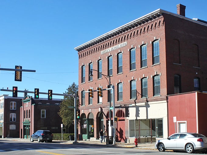 Franklin's downtown brick buildings stand like proud sentinels, whispering tales of New England's industrial heritage.