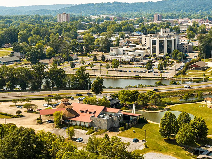 The Coosa River winds through town like nature's own welcome mat for budget-conscious retirees.