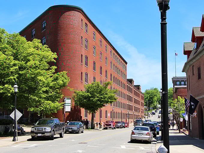 Historic red brick buildings line Gardner's main street, standing as proud reminders of the "Chair City's" industrial heritage.