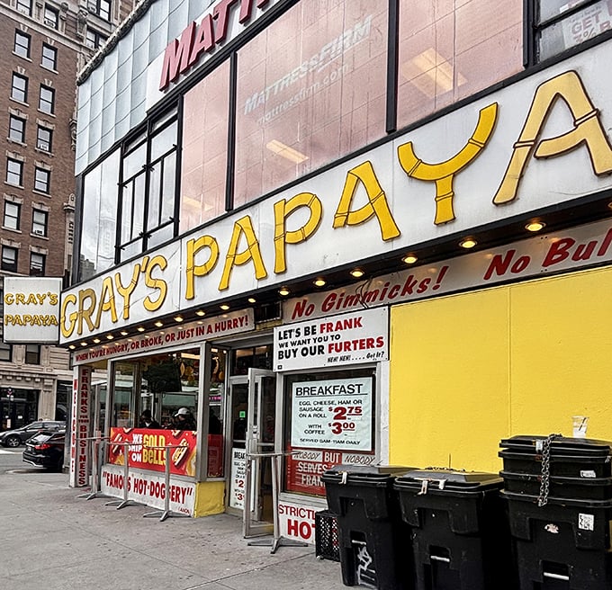 That bright yellow storefront screams "comfort food" louder than a taxi horn in Times Square.