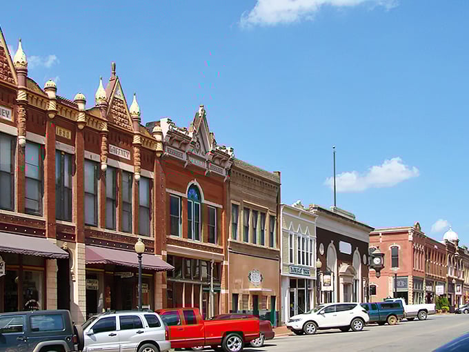 Guthrie's red brick buildings stand like proud sentinels, whispering tales of territorial days and Hollywood dreams.