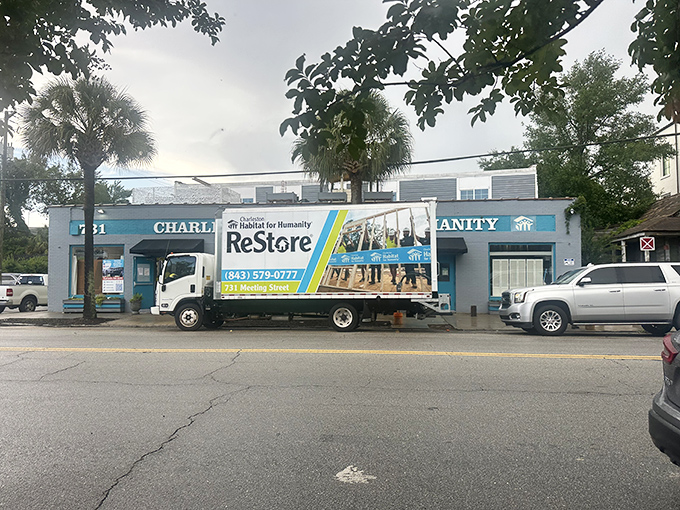 The Habitat ReStore truck rolls through Charleston like a mobile treasure chest on wheels. 
