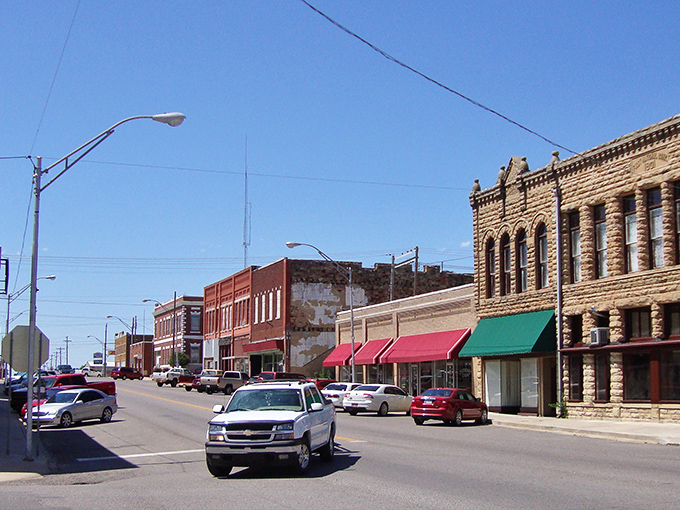 Main Street magic happens here, where brick buildings whisper stories of simpler times.