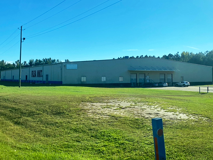 This sprawling flea market building stretches across Union like a treasure hunter's promised land waiting to be explored.
